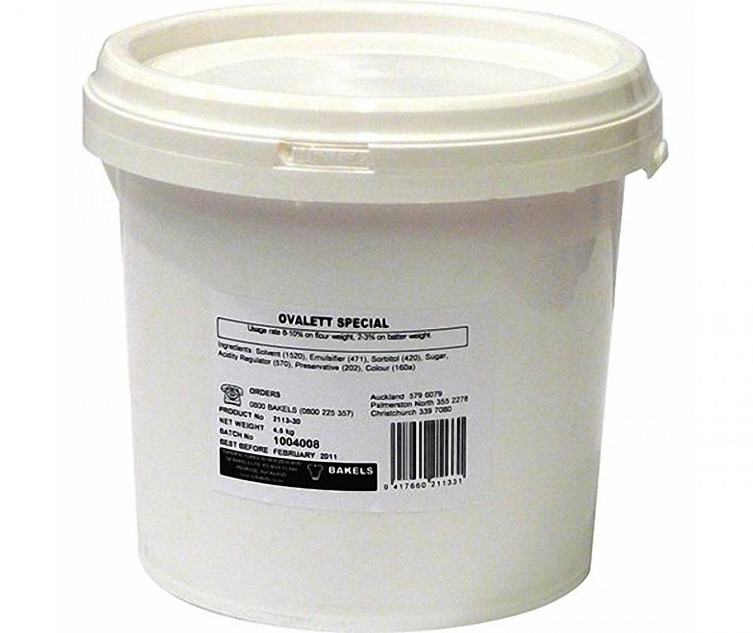 OVALETT SPECIAL STABILISER BAKELS 4.5KG PAIL - Northern Foods