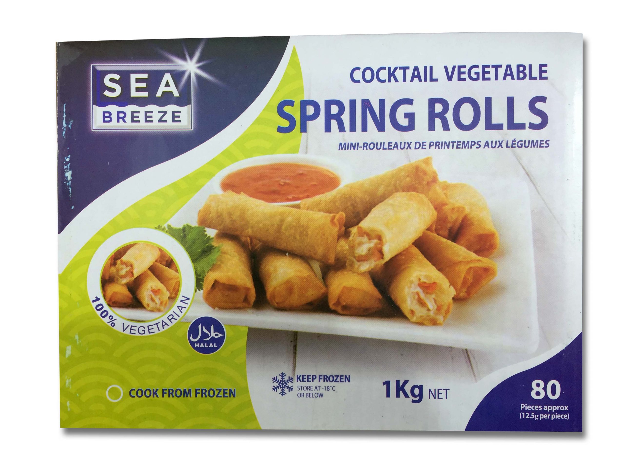 ROLL SPRING COCKTAIL 80 x 12.5GM (10CTN) PKT - Northern Foods