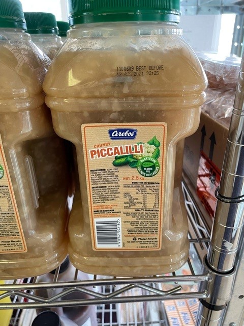 RELISH PICCALILLI CEREBOS 2.6KG JAR - Northern Foods