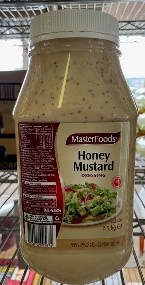 DRESSING HONEY MUSTARD (6) MASTERFOODS 2.5KG JAR - Northern Foods