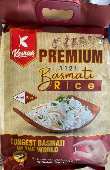 RICE BASMATI BIRYANI (4) 5KG BAG - Northern Foods