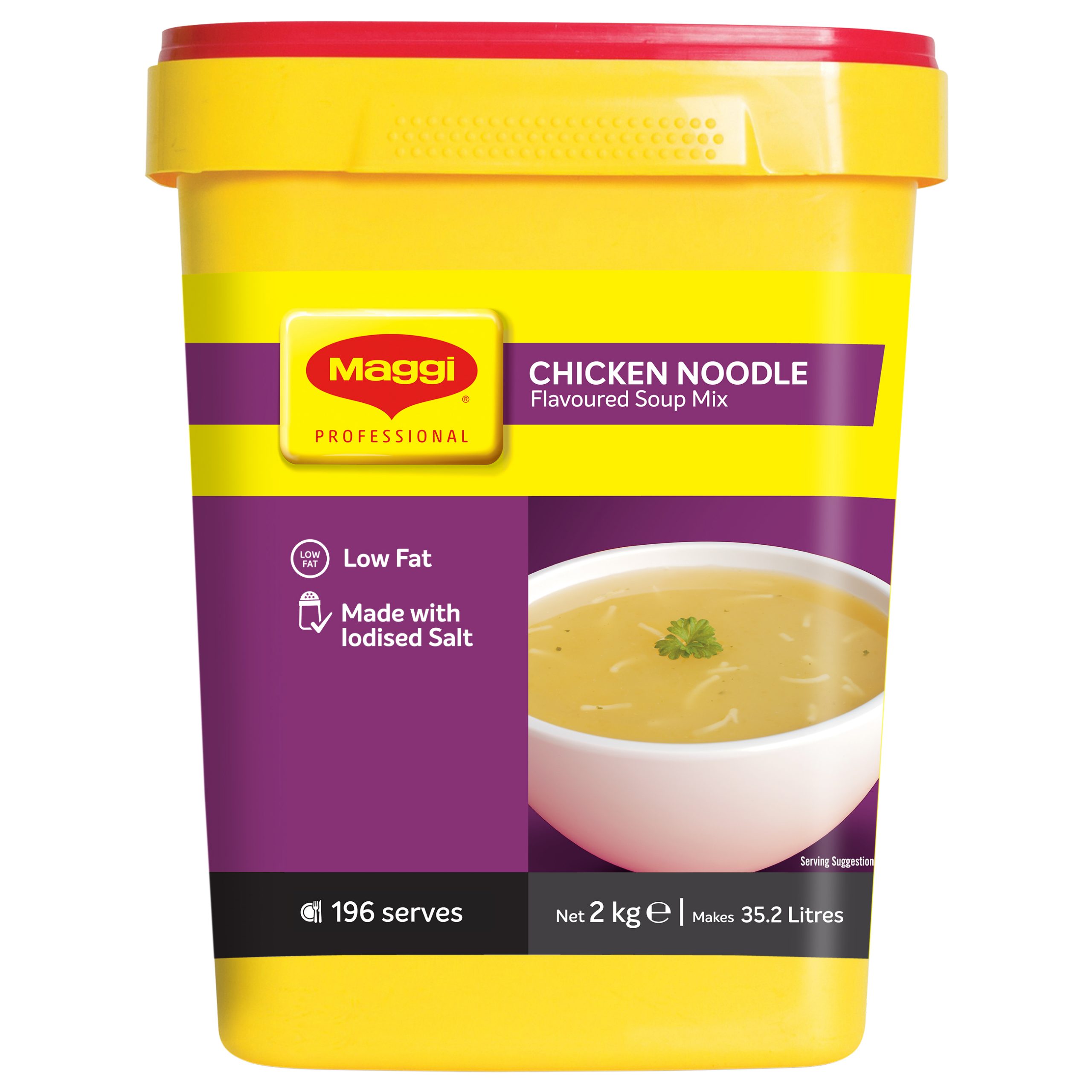 SOUP CHICKEN NOODLE (6) MAGGI 2KG TUB - Northern Foods
